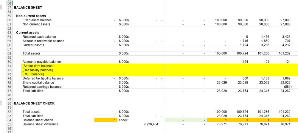 How to find a balance sheet error